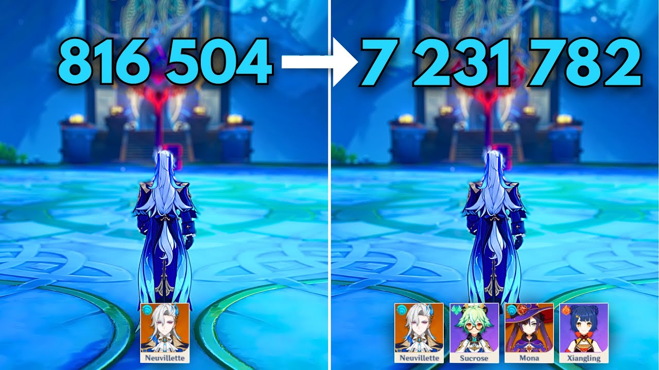 F2P:- Neuvillette 7,231,772 Team Dmg!! Neuvillette Best Nuke Setup ...