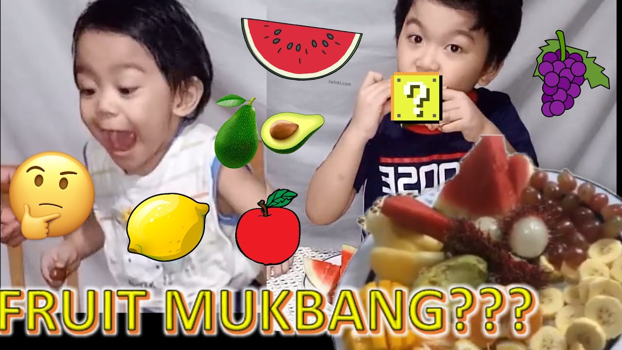FRUIT MUKBANG - LEARNING FRUITS WITH KYLE AND ETHAN!! - YouTube