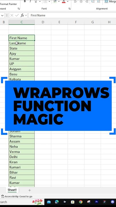 Don't Copy and Paste in Excel‼️Instead Use Wraprows Function #excelshorts #exceltricks - YouTube