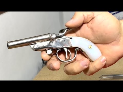 Cabo para a antiga Garrucha Curiosidades Double Barrel Pistol - YouTube