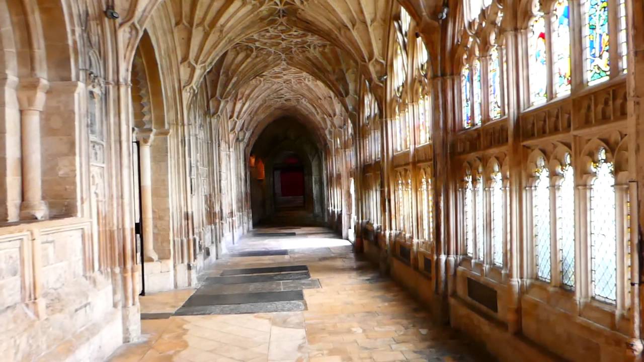 The Cloisters. Gloucester Cathedral. - YouTube