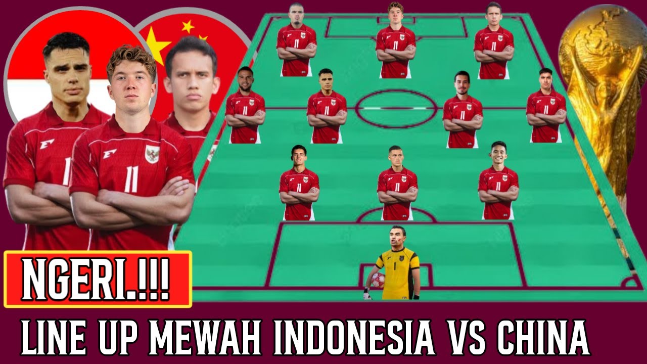 SIAP HAJAR CHINA Inilah formasi timnas indonesia vs cina kualifikasi ...
