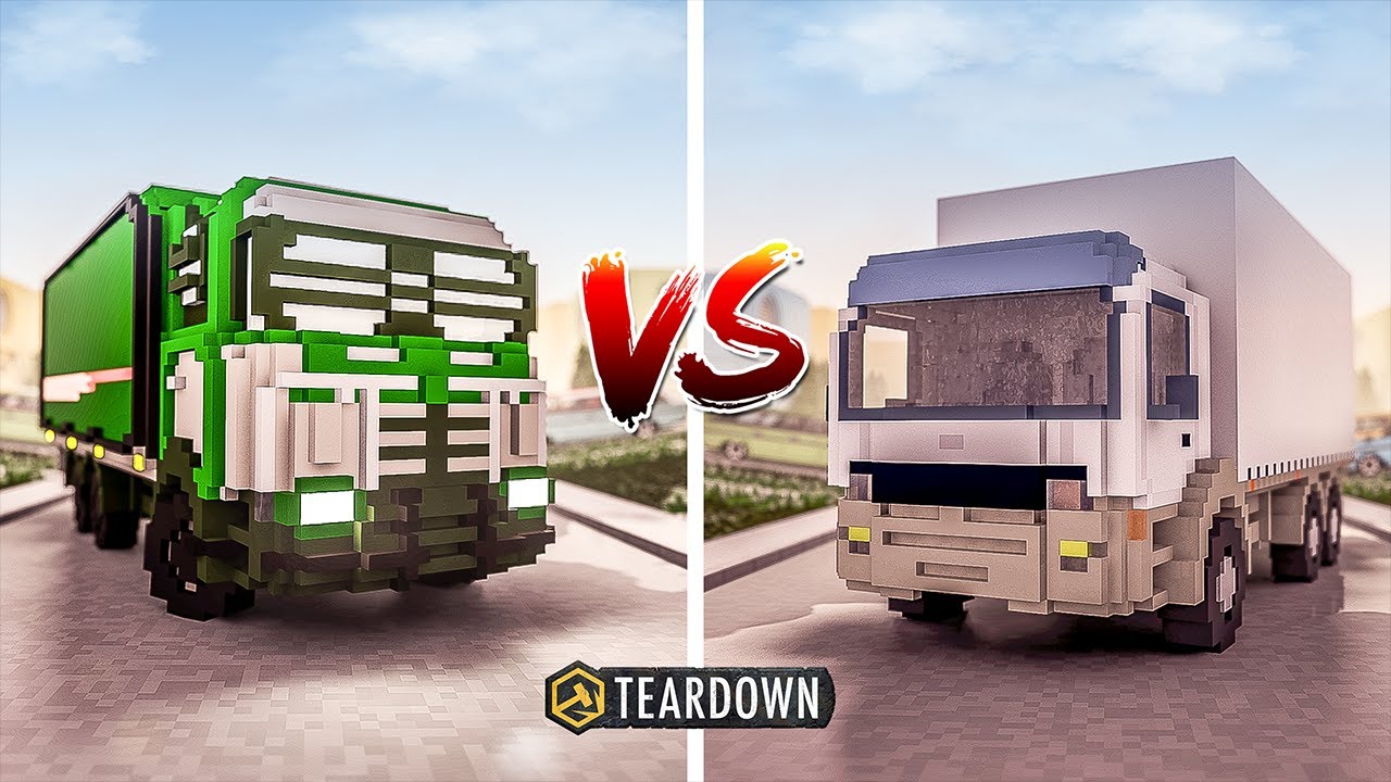 BASIC Truck vs HEAVY ARMORED Truck | Teardown - YouTube