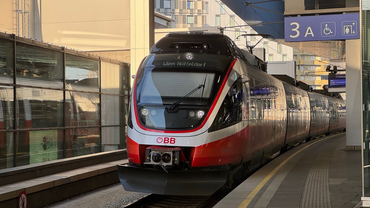 Abfahrt S-Bahn Wien S80 Wien Hbf - Wien Hütteldorf in Wien Hbf (04.05. ...