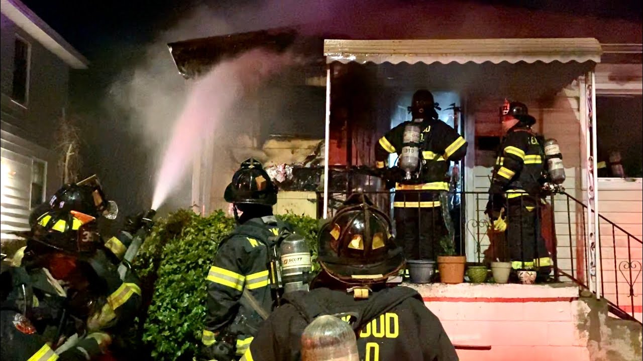 FDNY Queens 10-75 Box 1012 / Nassau County Fire in a 1 Story PD with ...