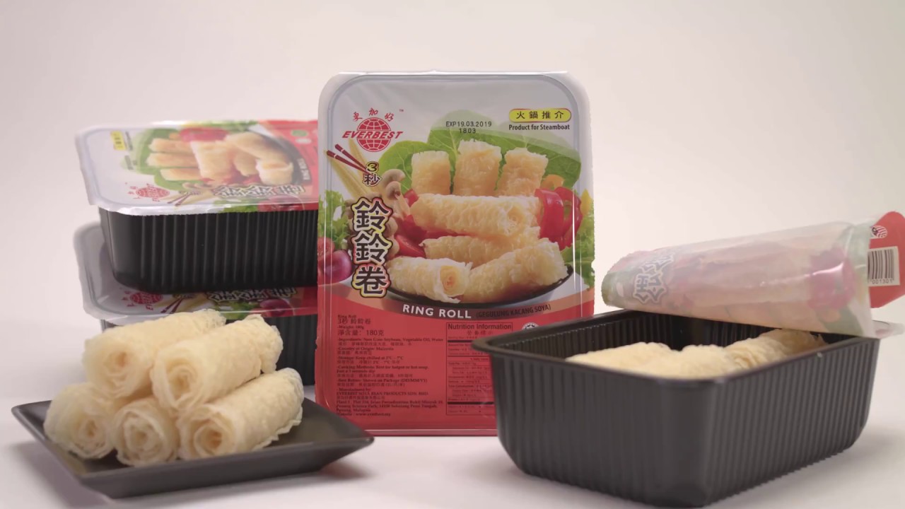 A Food Purely Made From Soya Bean - Ring Roll - YouTube