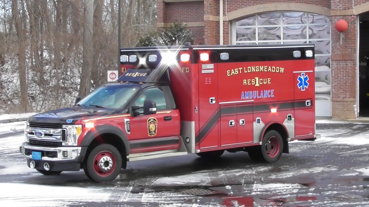 East Longmeadow, MA Fire Department Rescue 1 Responding - YouTube