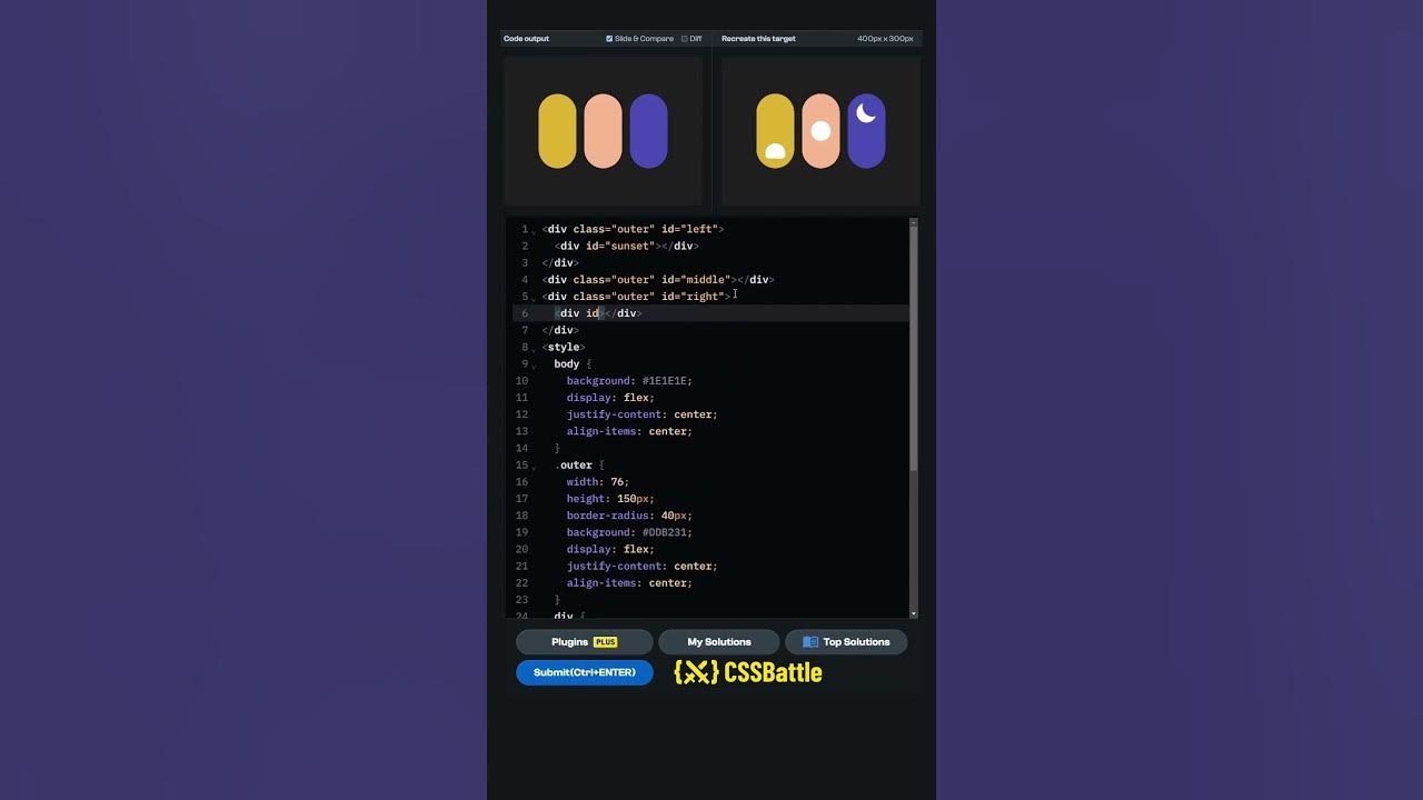 Css Battle Daily Targets Jun 30 Solution Cssbattle Codingshorts Shorts Coding Css Youtube