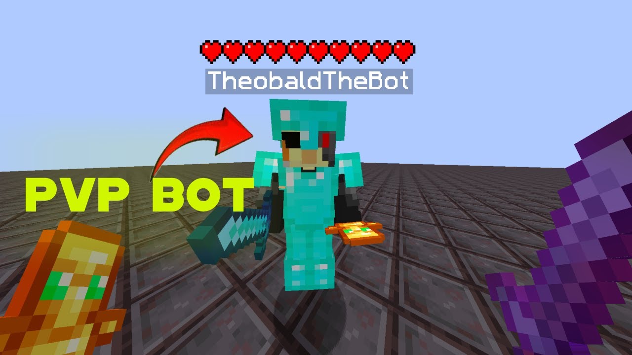 i installed thebaldthebot pvp bot in my world - YouTube