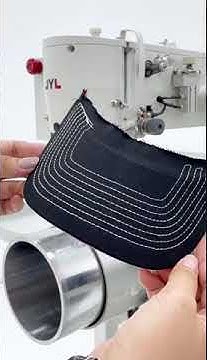 Cylinder Type Automatic Visor Baseball Caps Sewing Machine - YouTube