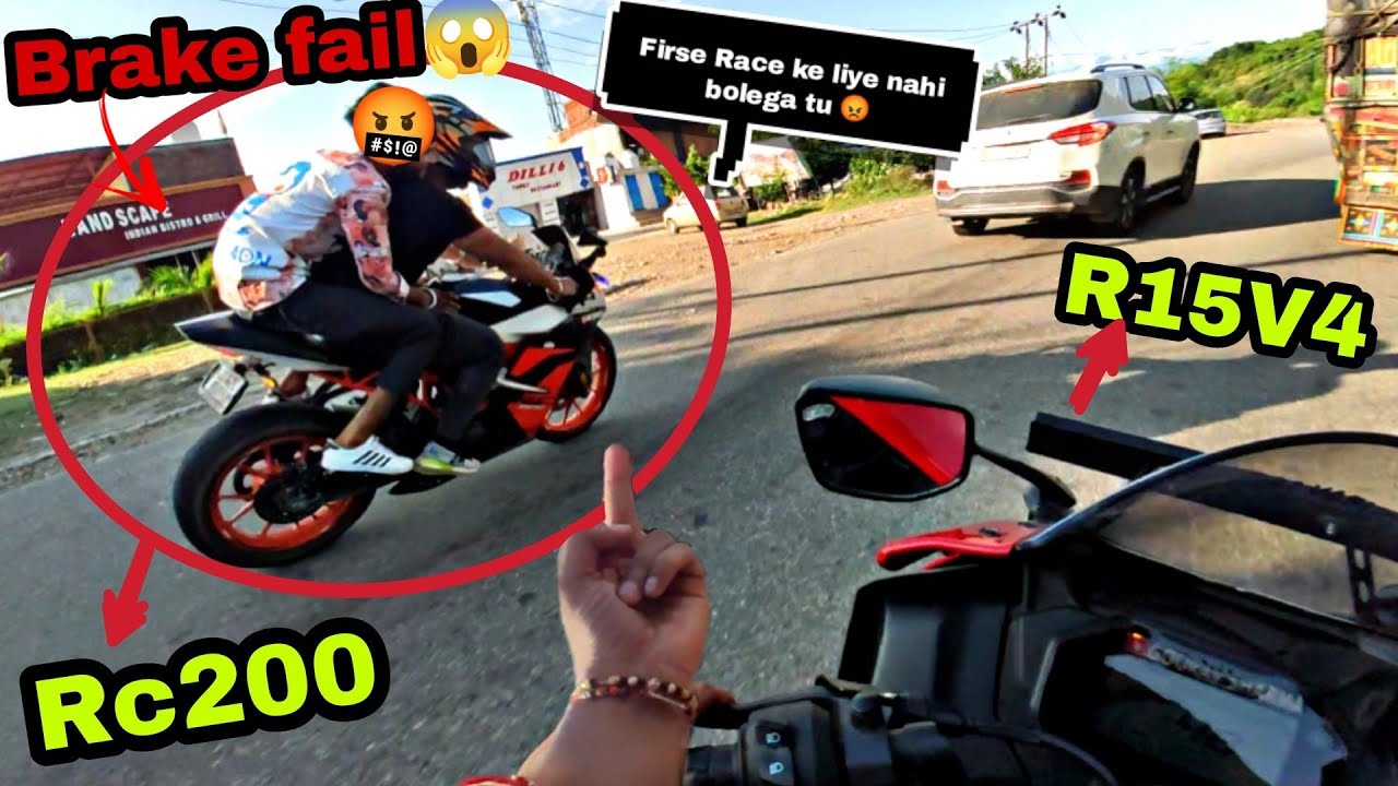Showing Middle Finger 🤬 * Rc200 want race 😱 * Race gone wrong 🥵 ...