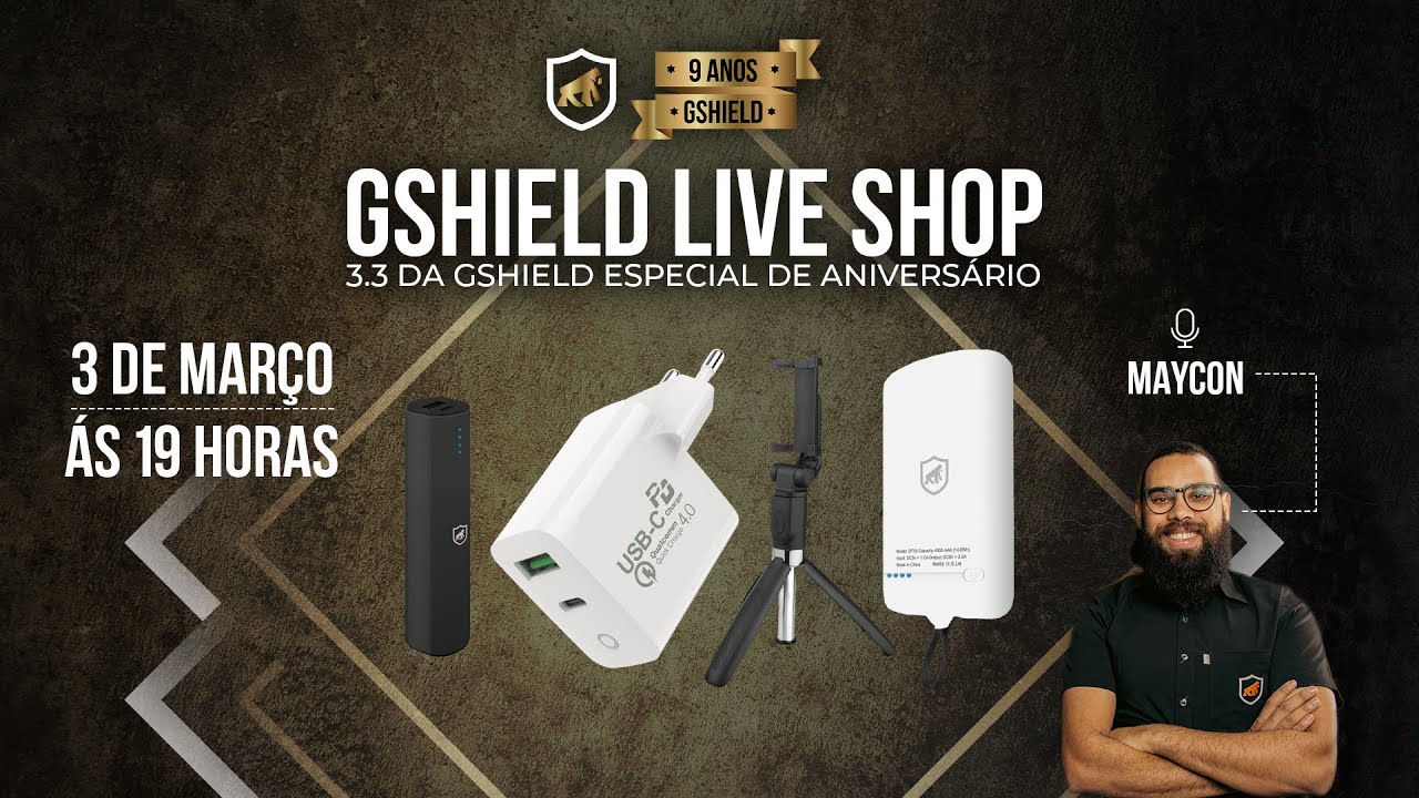 GSHIELD LIVE SHOP | 3.3 DA GSHIELD ESPECIAL DE ANIVERSÁRIO - YouTube