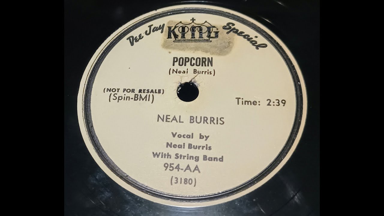 Popcorn - Neal Burris - 78rpm - YouTube
