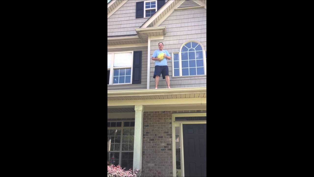 Throwing a Watermelon off the Roof - YouTube