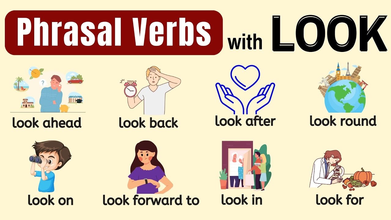 Vocabulary: Phrasal Verbs with LOOK, Definitions & Example Sentences ...