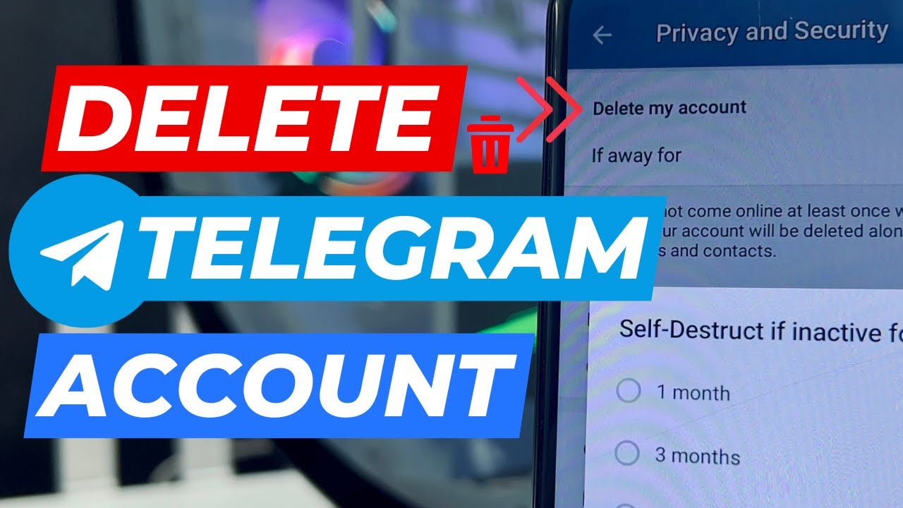 How to Delete or Deactivate Your Telegram Account - YouTube