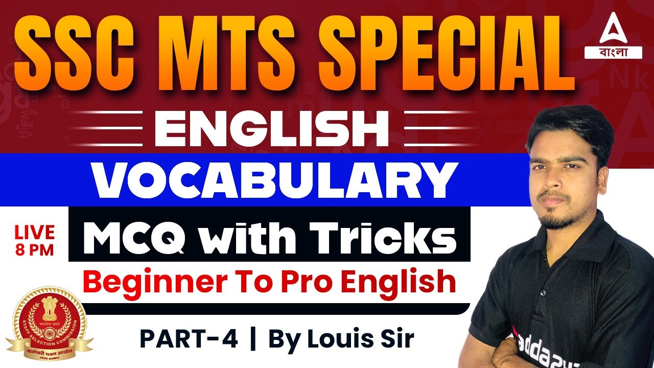 SSC MTS Vocabulary MCQ with Tricks | SSC MTS English Classes 2023 ...