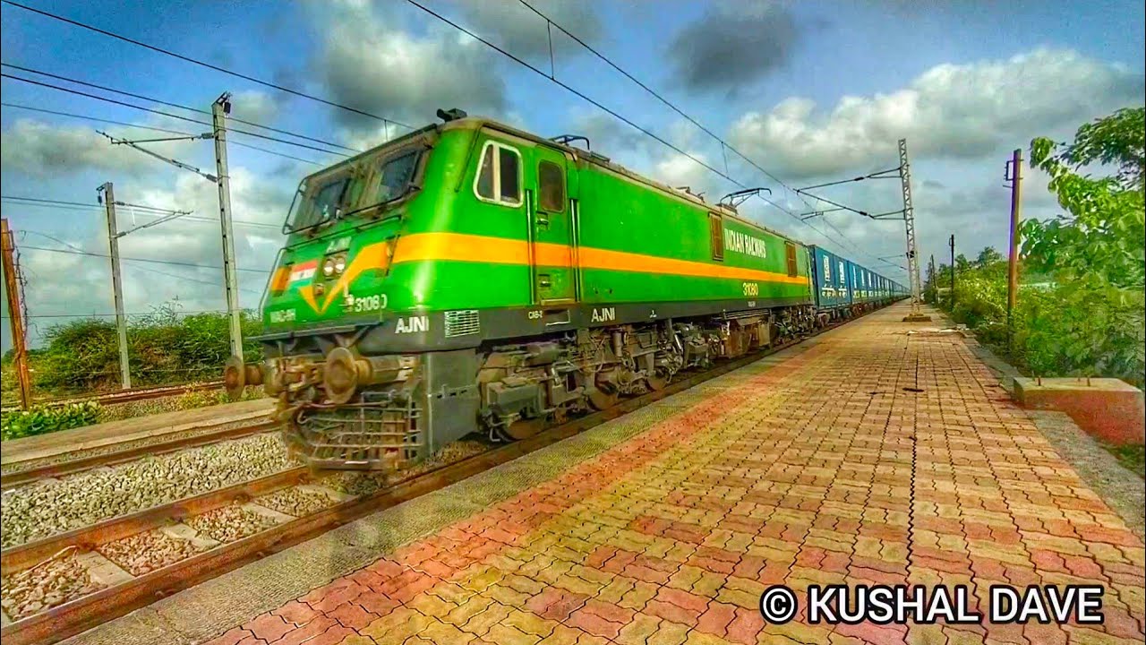 Freight Train of Indian Railways with WAG 9 - YouTube