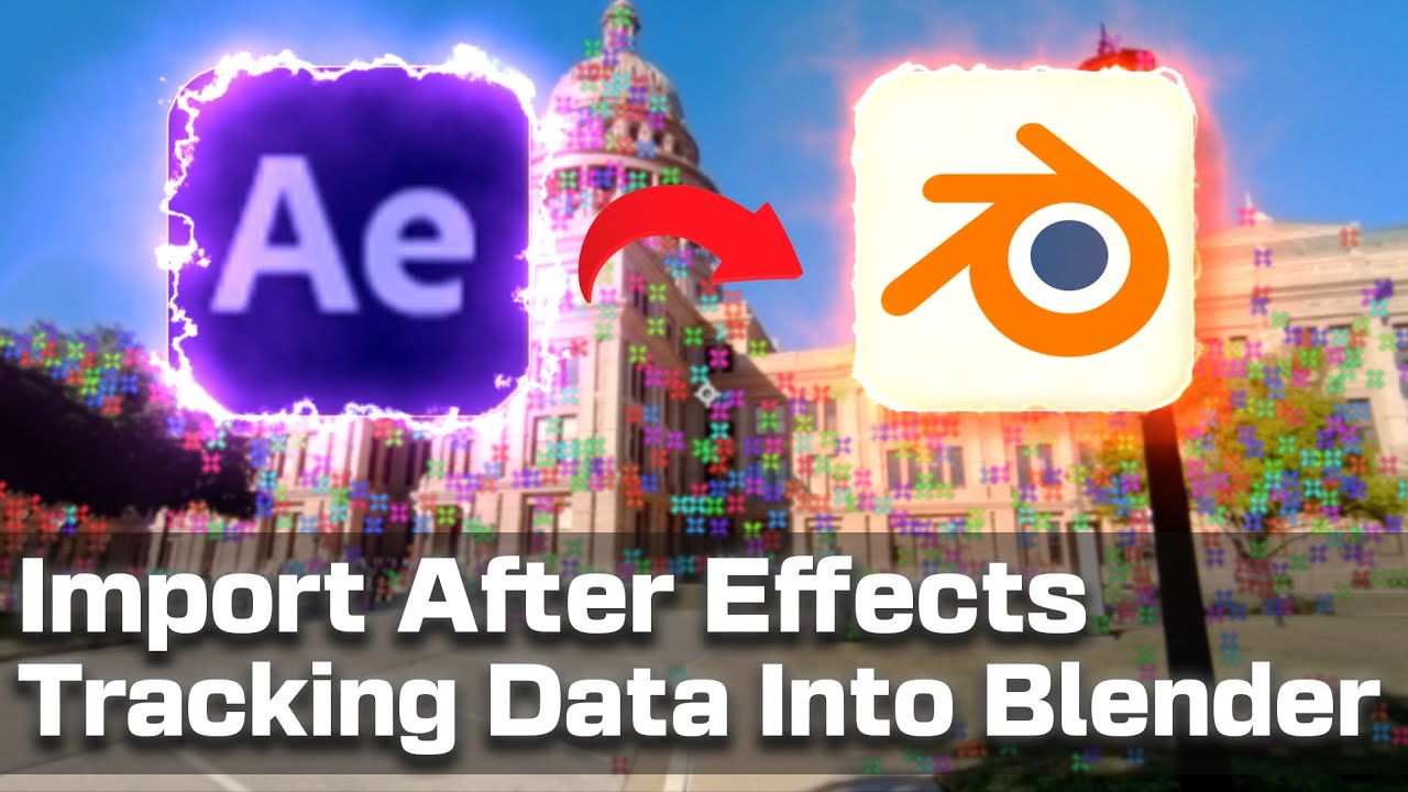 Import After Effects Tracking Data Into Blender | In Just 4 minutes | # ...