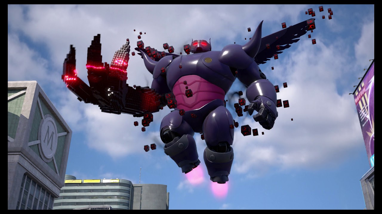 Kingdom Hearts 3 - The City: Dark Baymax Bossfight Flying Action Set ...