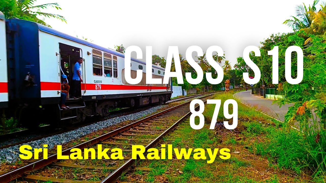 SLR Class S10 879 DMU in Sri Lanka Railways - YouTube