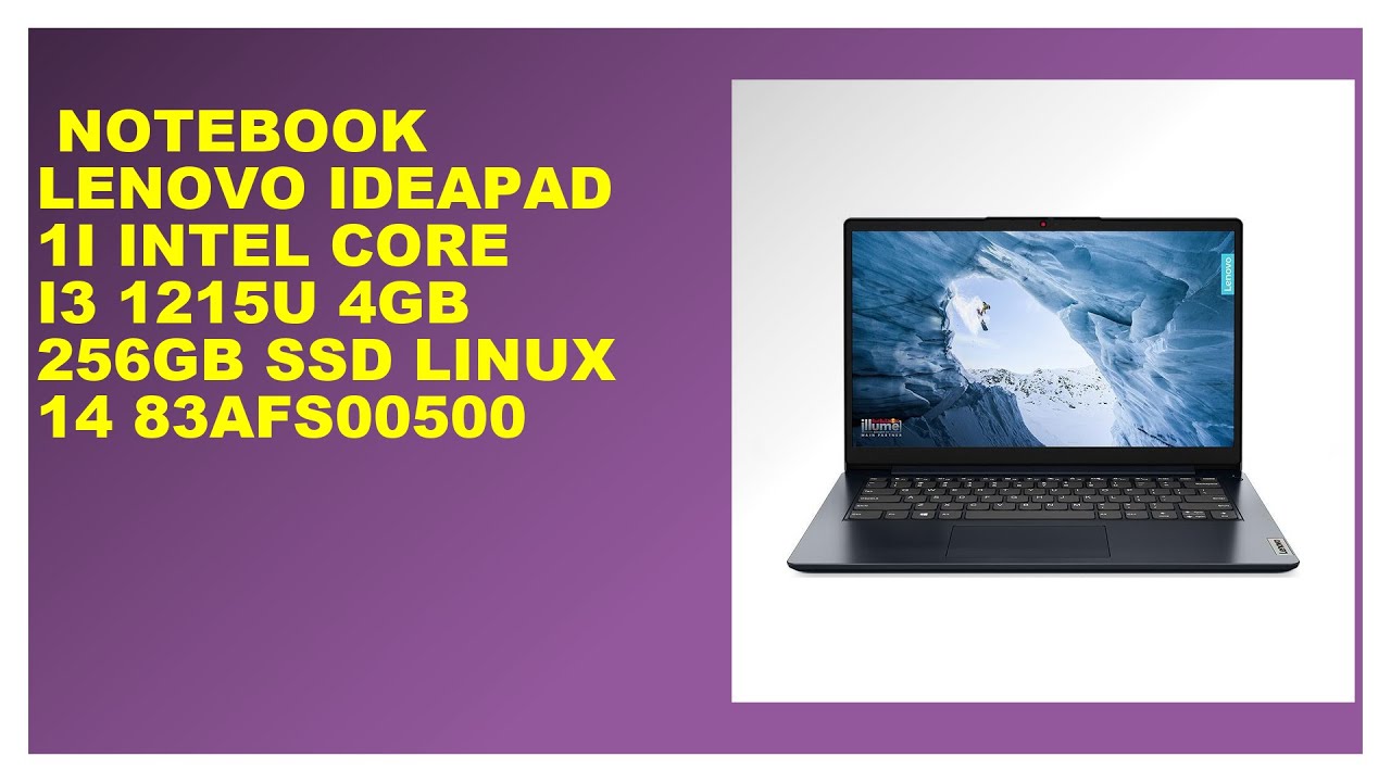 Notebook Lenovo Ideapad 1i Intel Core I3 1215u 4gb 256gb Ssd - YouTube