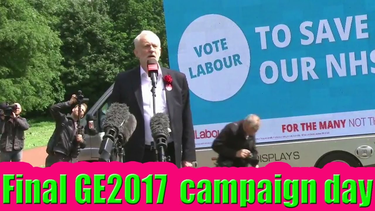 Jeremy Corbyn on final General Election campaign day in Runcorn - YouTube
