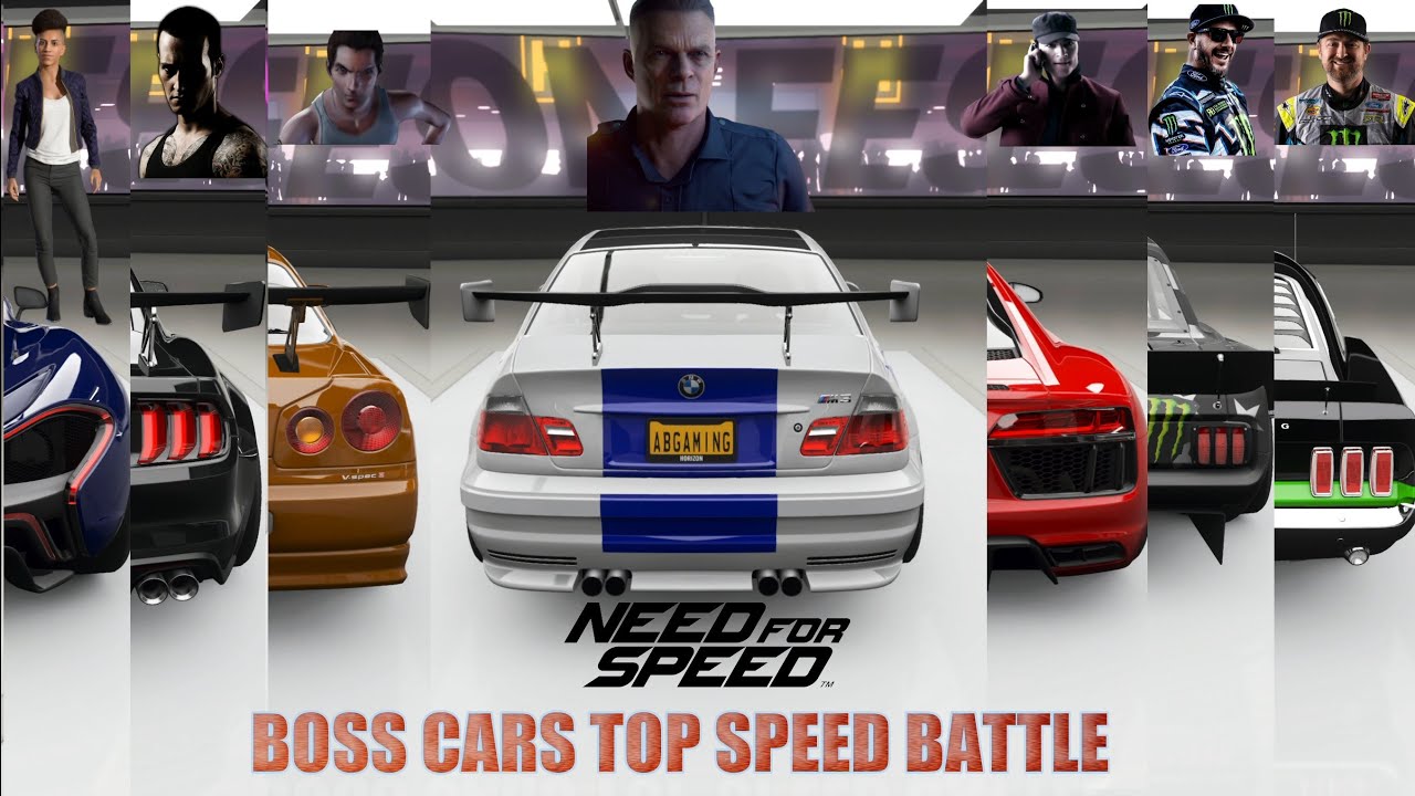 Need For Speed BOSS CARS Top Speed Battle : Forza Horizon 4 All Cars ...