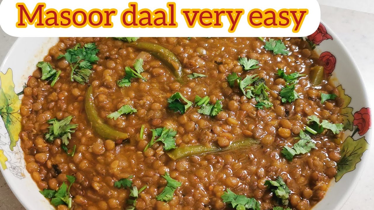 How to make Masoor daal recipe | very easy masoor daal recipe very ...