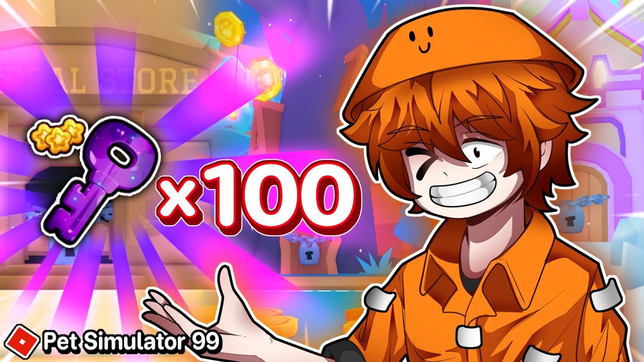 สุ่ม 100 ดอก Secret Key จะได้อะไรกันบ้าง ? l Pet Simulator 99 - YouTube