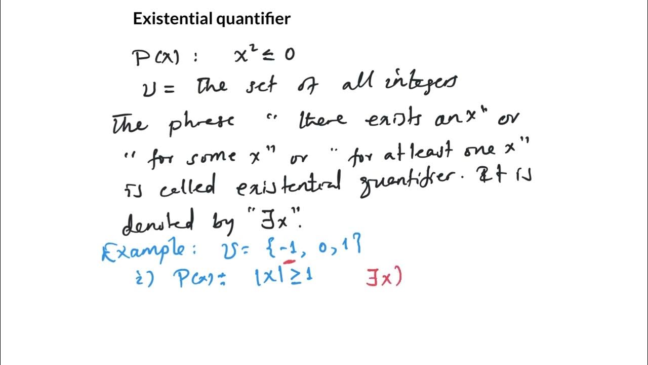 Existential quantifier - YouTube