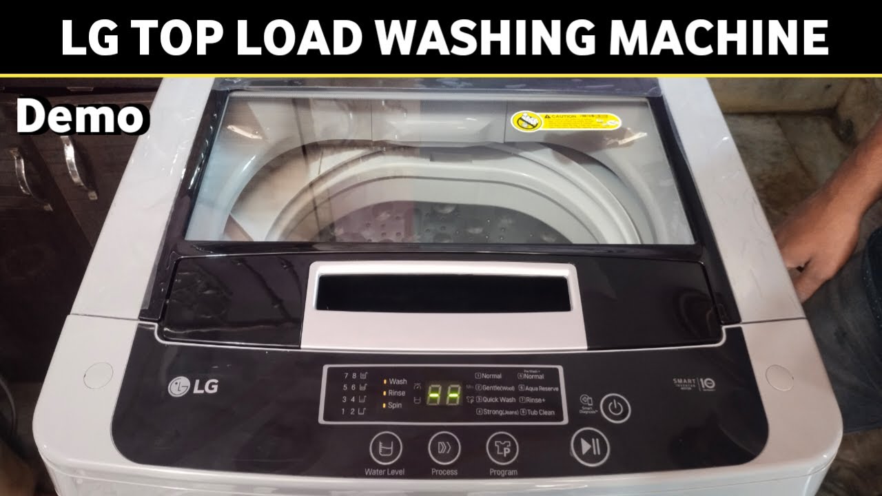 Lg top load washing machine demo | lg washing machine demo - YouTube
