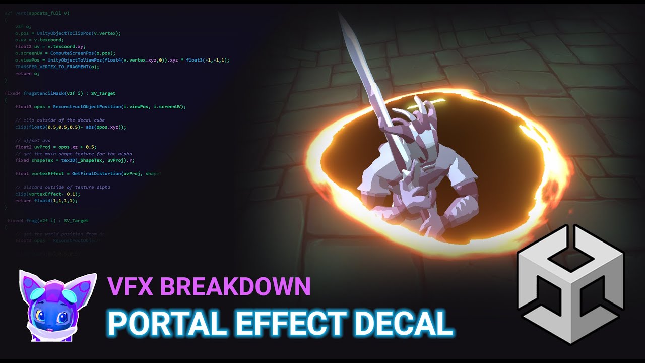 Unity | How to make a Portal Decal Effect (VFX Breakdown) - YouTube