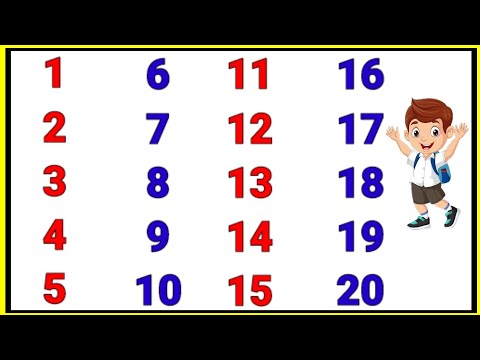 counting 1 to 20 l counting numbers | 1 se 20 tak ginti l 123 numbers ...
