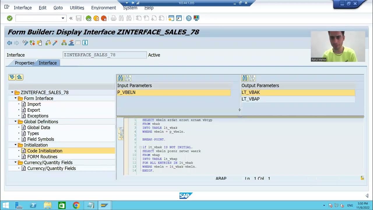 8 - Adobe Forms - Executing the Adobe Form - YouTube
