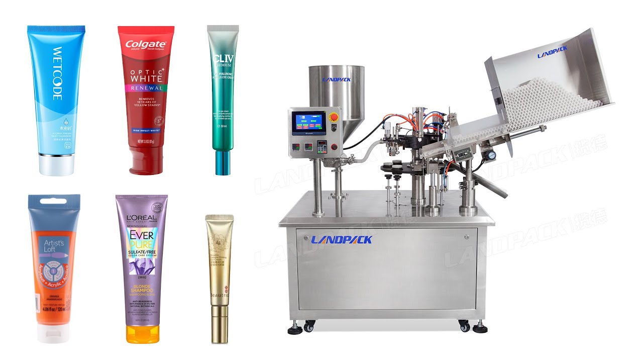 Full Automatic Plastic Cosmetic Toothpaste Tube Filling And Sealing ...