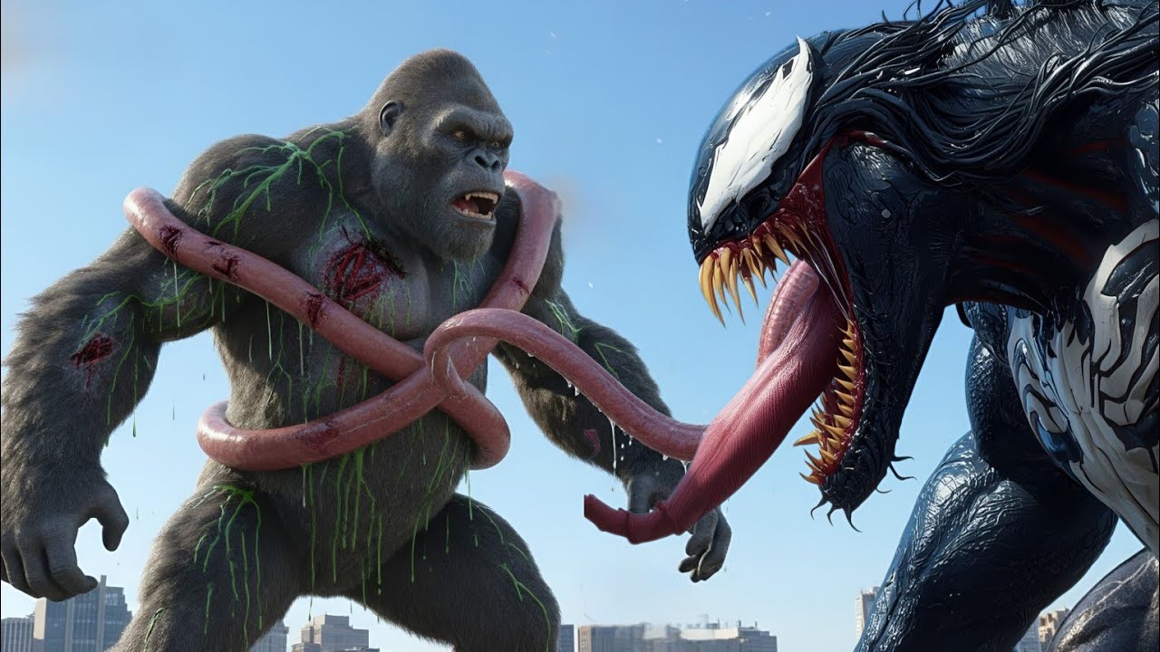 Gorilla vs Venom – The City Destruction Begins - YouTube