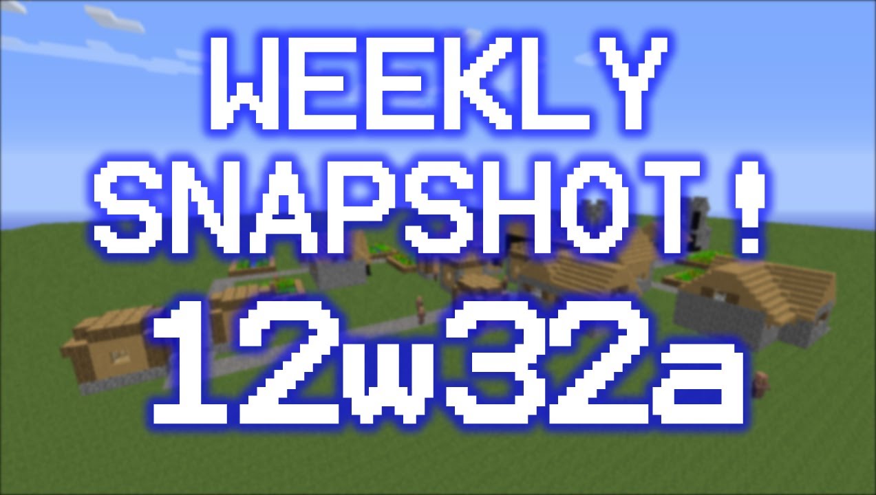 Minecraft Snapshot - 12w32a - "VILLAGER CHANGES, ARMOURED ENEMIES & NEW BLOCKS" (M077) - YouTube