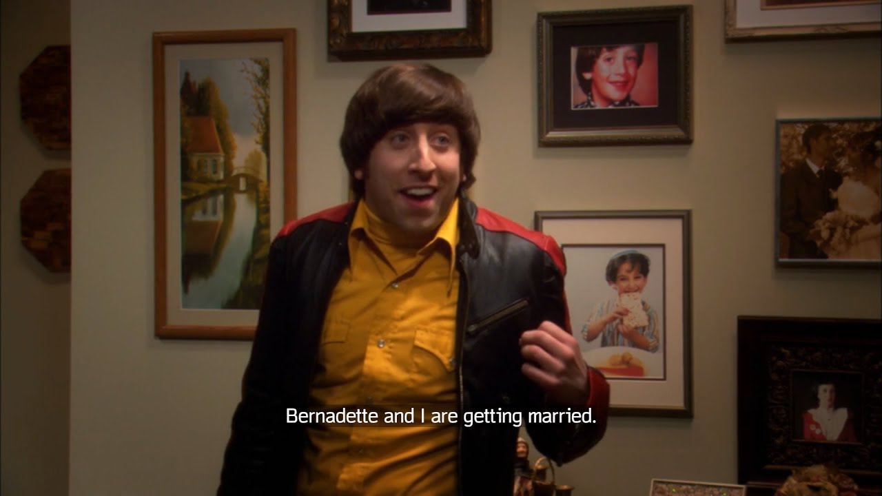 Howard tell his mother that he is getting married! TBBT S4E23 - YouTube