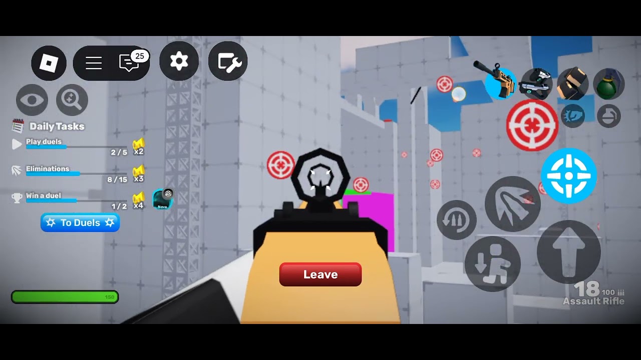 practice aim in rivals - YouTube