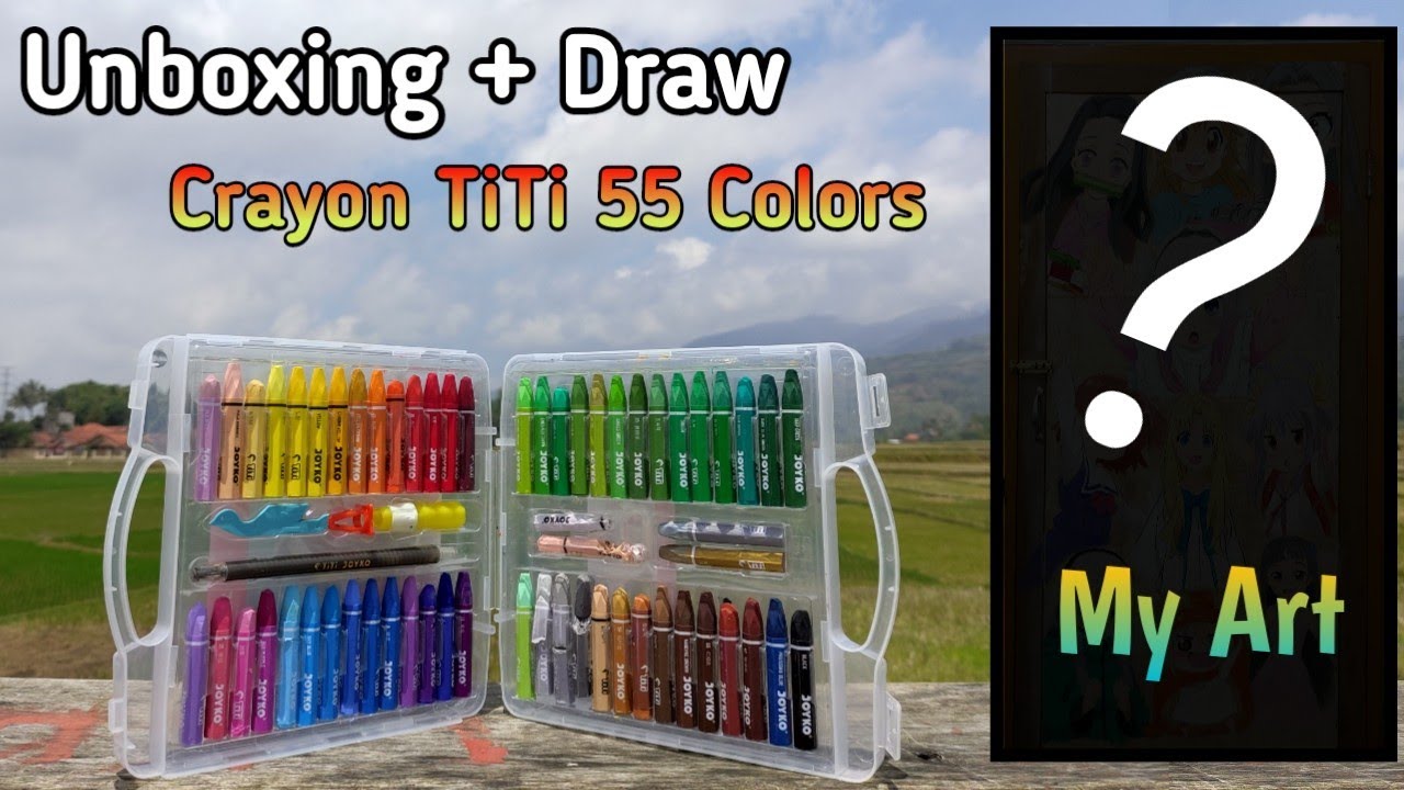 Unboxing Crayon TiTi 55 Colors - YouTube