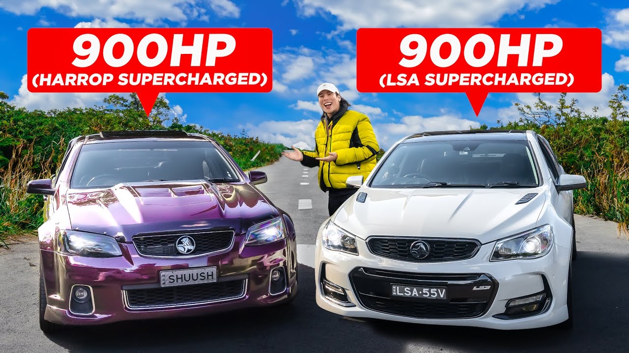 Supercharged V8 Holden Commodore SHOWDOWN: LSA VF SS v HARROP VE SS ...