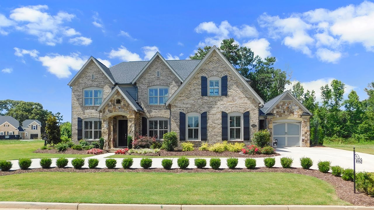 A LOOK INSIDE A 5 BDRM DECORATED MODEL HOME NORTH OF ATLANTA - YouTube