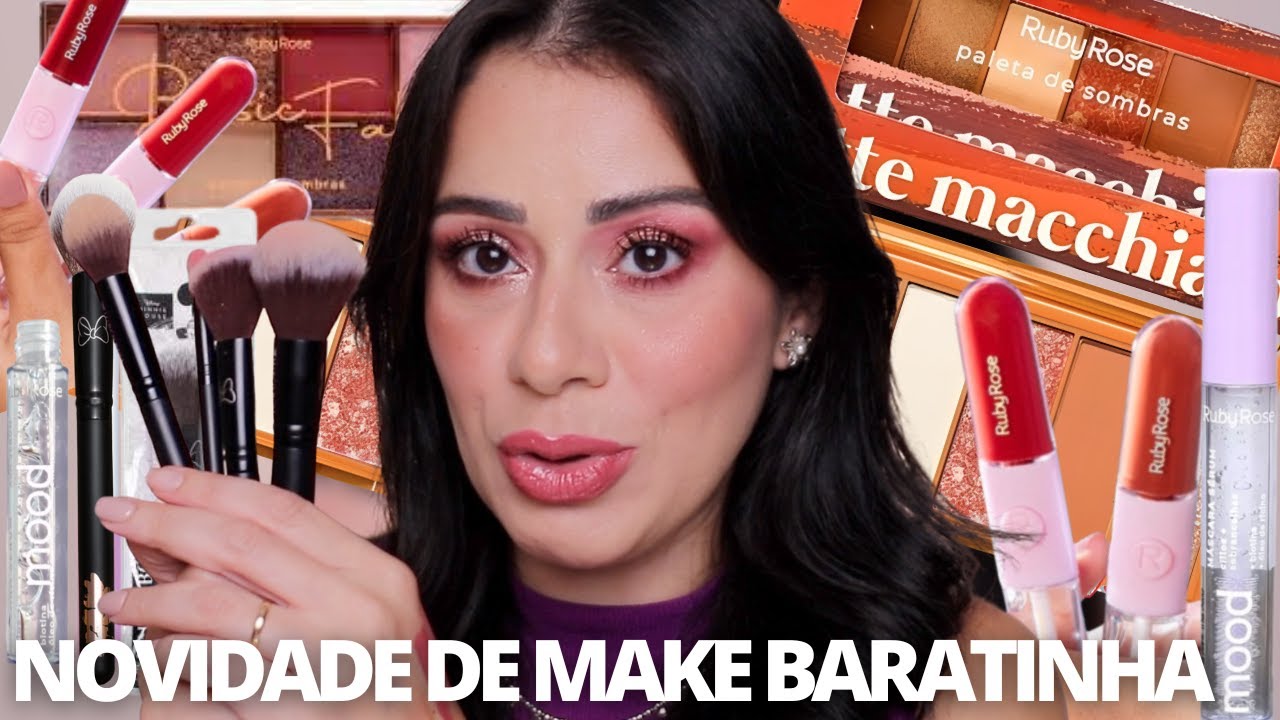 MAKE TESTANDO RUBY ROSE e Pinceis DISNEY MARCO BONI | Paleta de sombras ...
