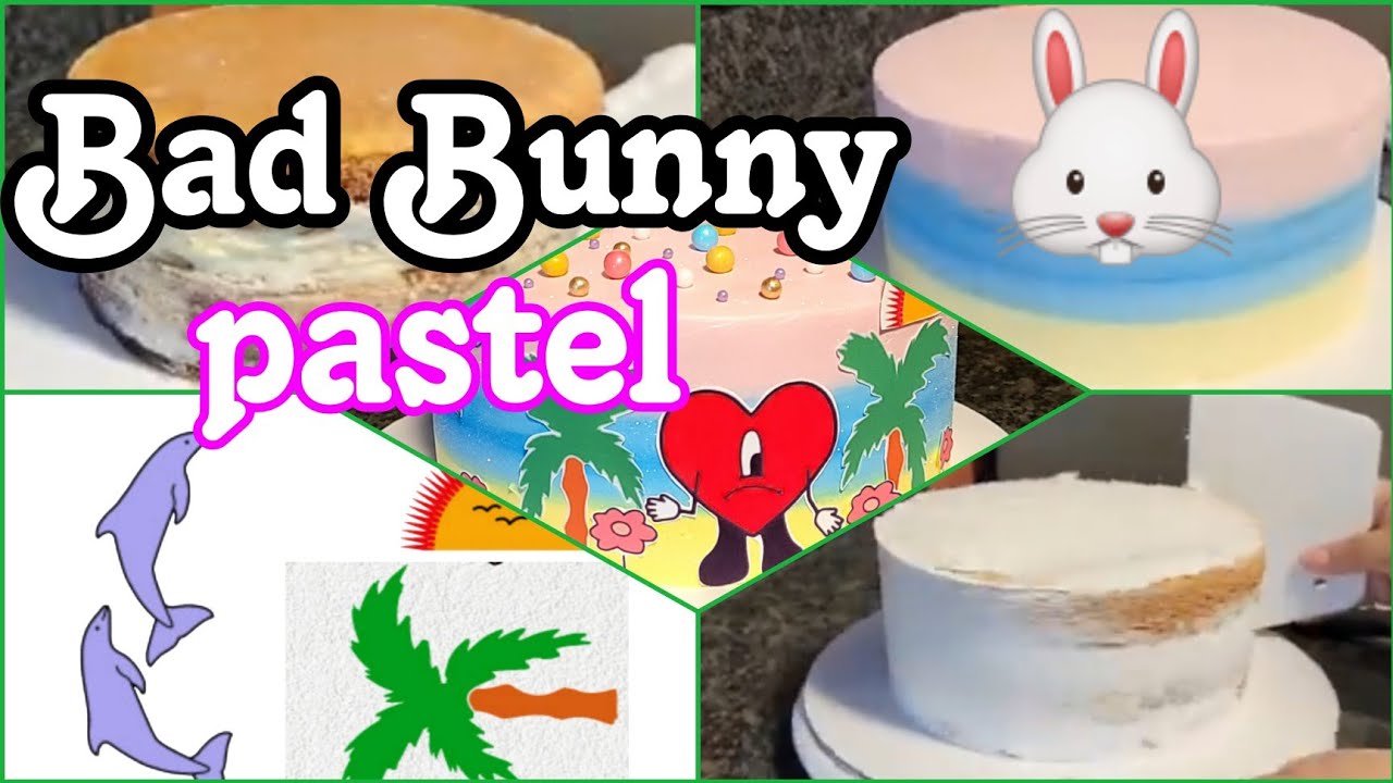 pastel bad bunny | Decoración Pastel sencilla de bad bunny el conejo ...