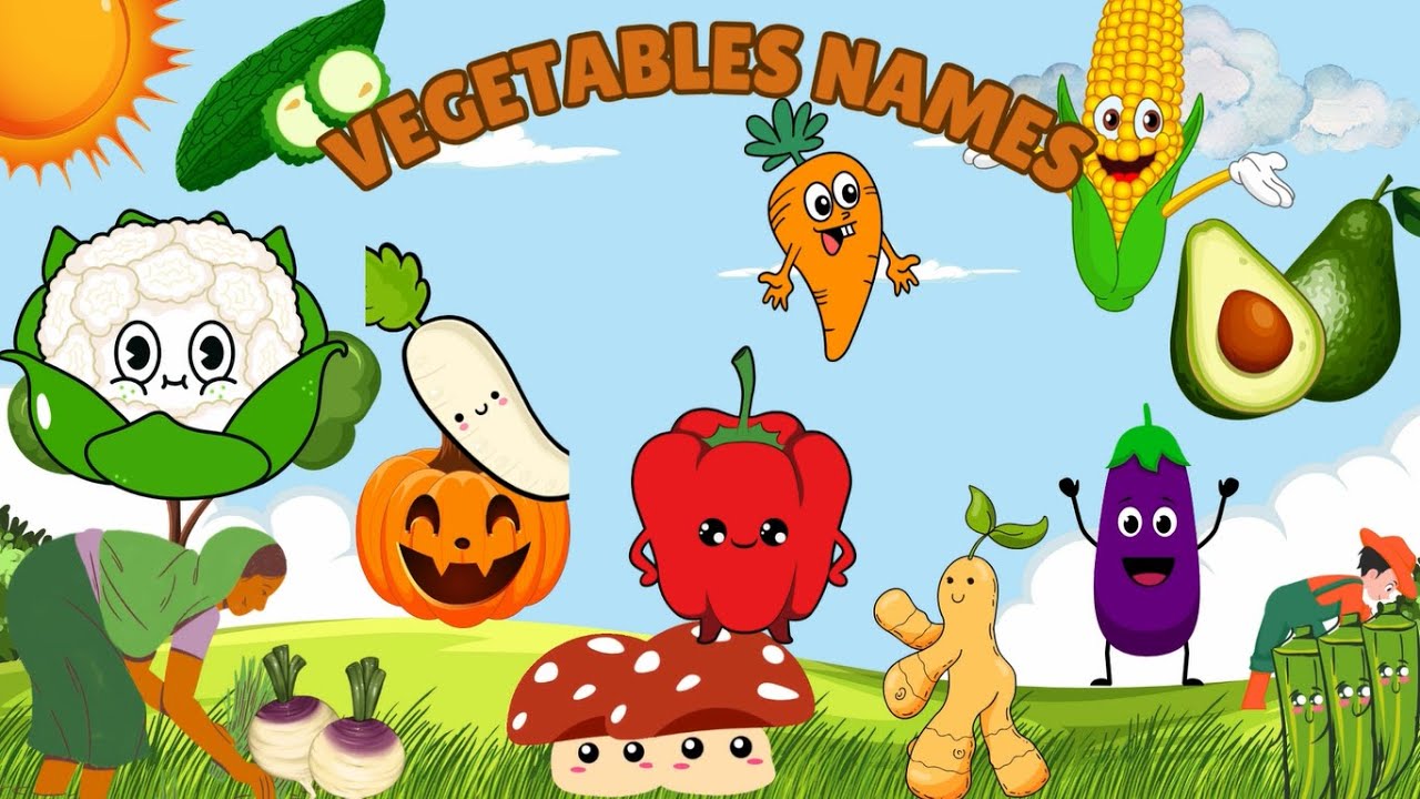 Kids vocabulary - Vegetables - Vegetables Names- Learn English for kids ...