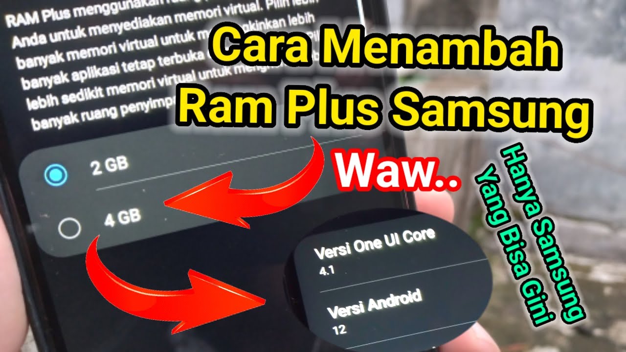 Cara Mengetahui Dan Menambah Ram Plus HP Samsung - YouTube