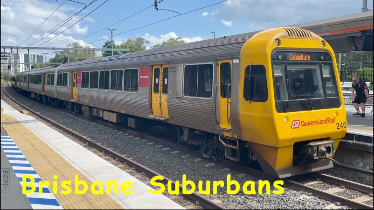 Australian Trains - Brisbane Suburban Passenger Services - YouTube