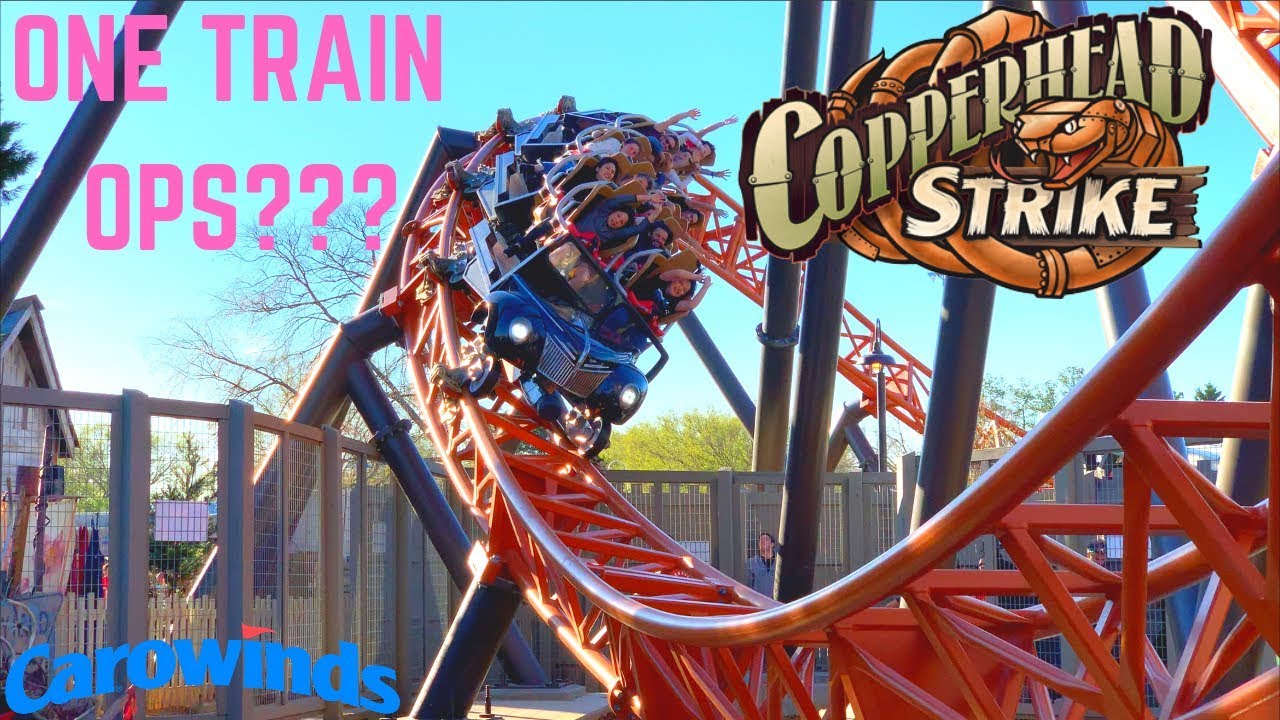 New Roller Coaster Breaks Down!! - Why Copperhead Strike Ran One Train ...