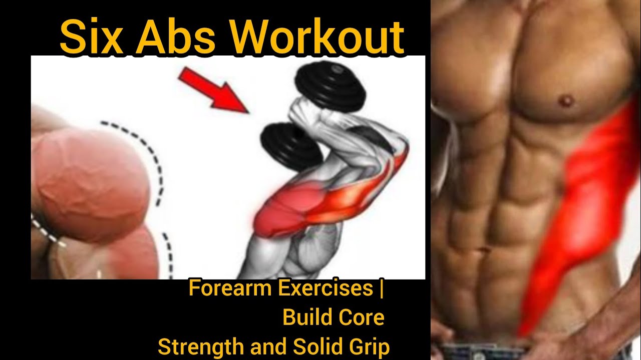 Six Abs Workout & Forearm Exercises | Build Core Strength and Solid ...